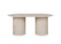 Table à manger ovale marbre beige 180cm | DécoInParis